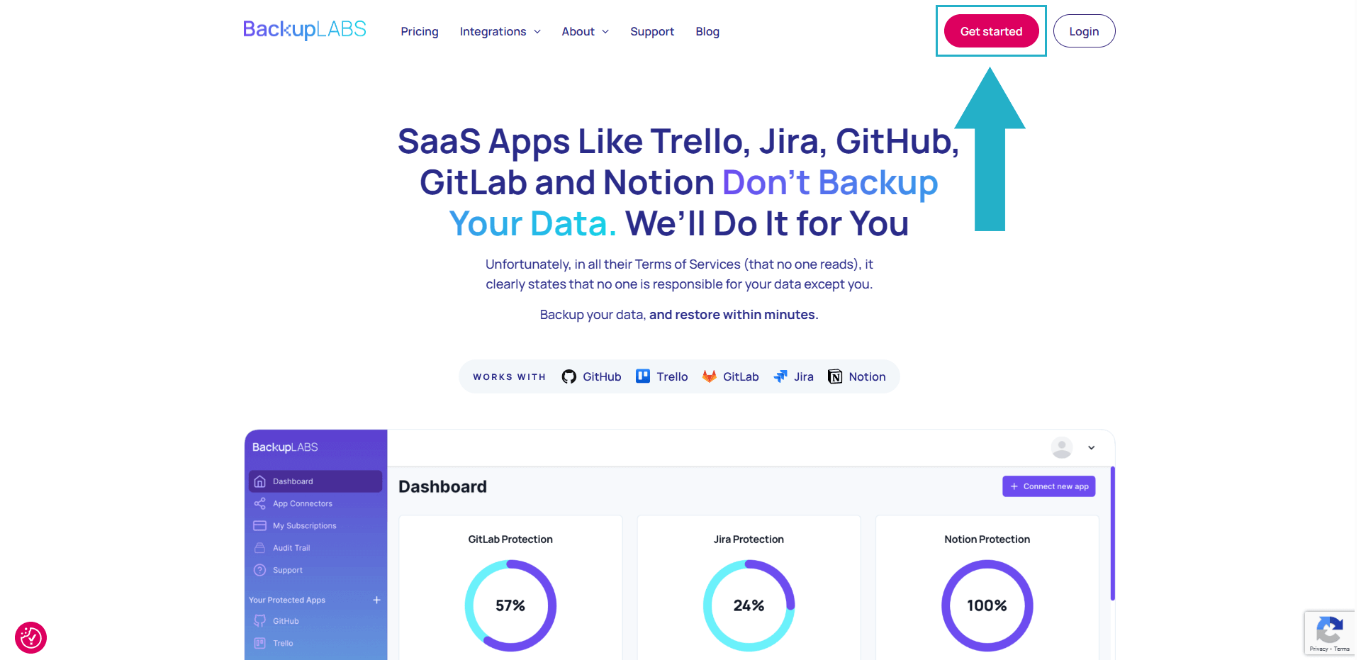 Creating your BackupLABS account – Support Portal